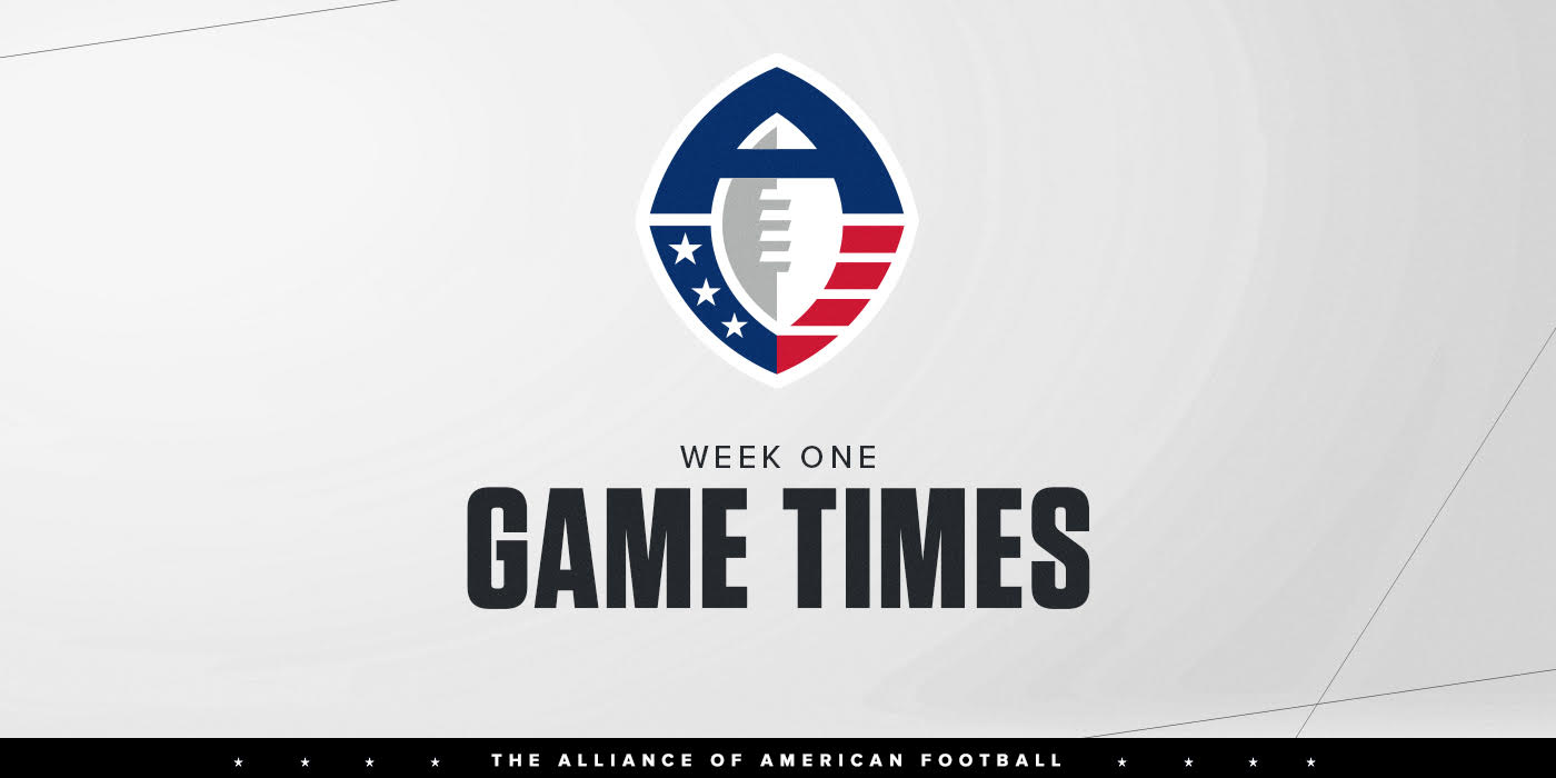 The Alliance of American Football Announces Game Times - Game On Media